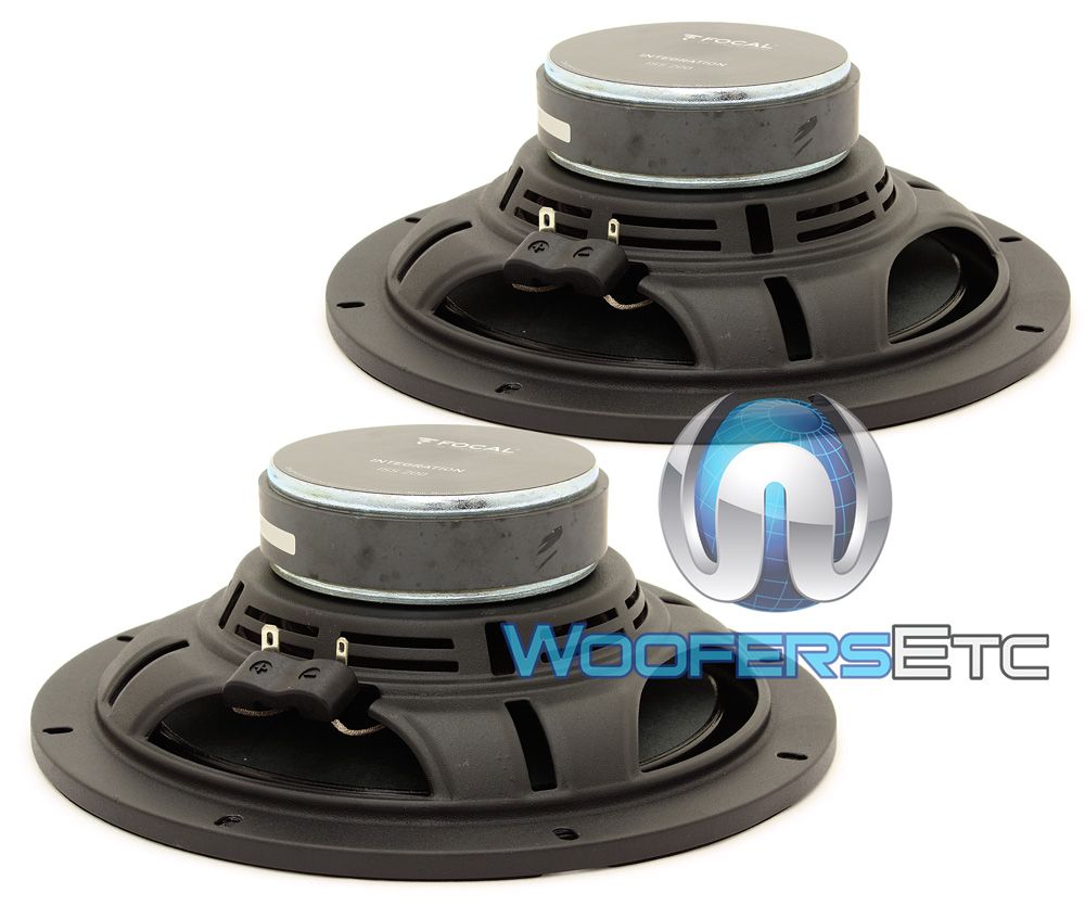 FOCAL ISS-200 8" CAR 80W RMS 2-WAY COMPONENT SPEAKERS ALUMINUM TWEETERS ...